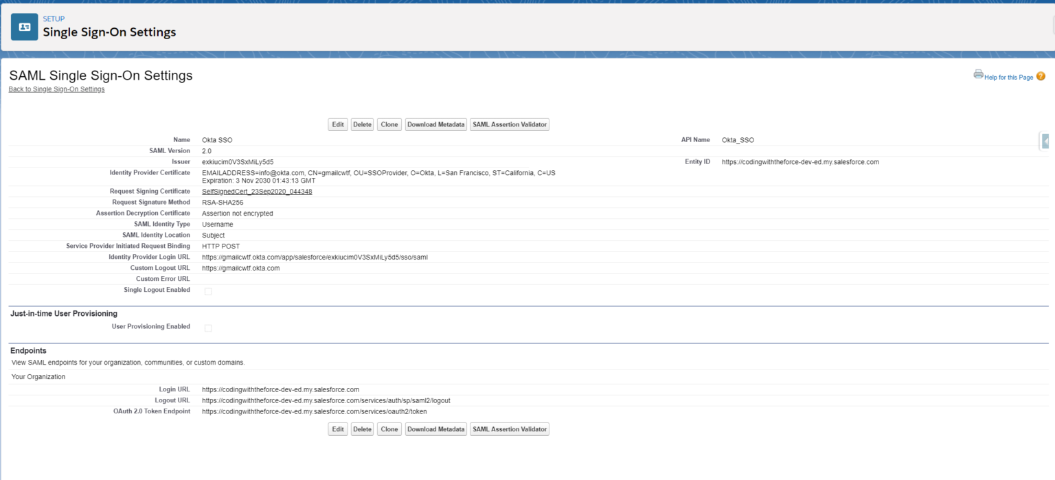 Salesforce Administration Tutorial: How to Setup Okta Single-Sign On (SSO) – Coding With The Force