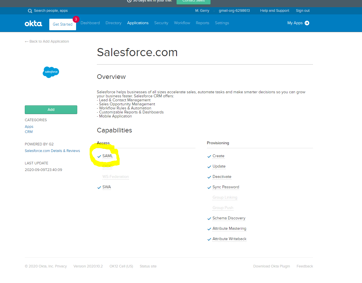 Salesforce Administration Tutorial: How to Setup Okta Single-Sign On ...