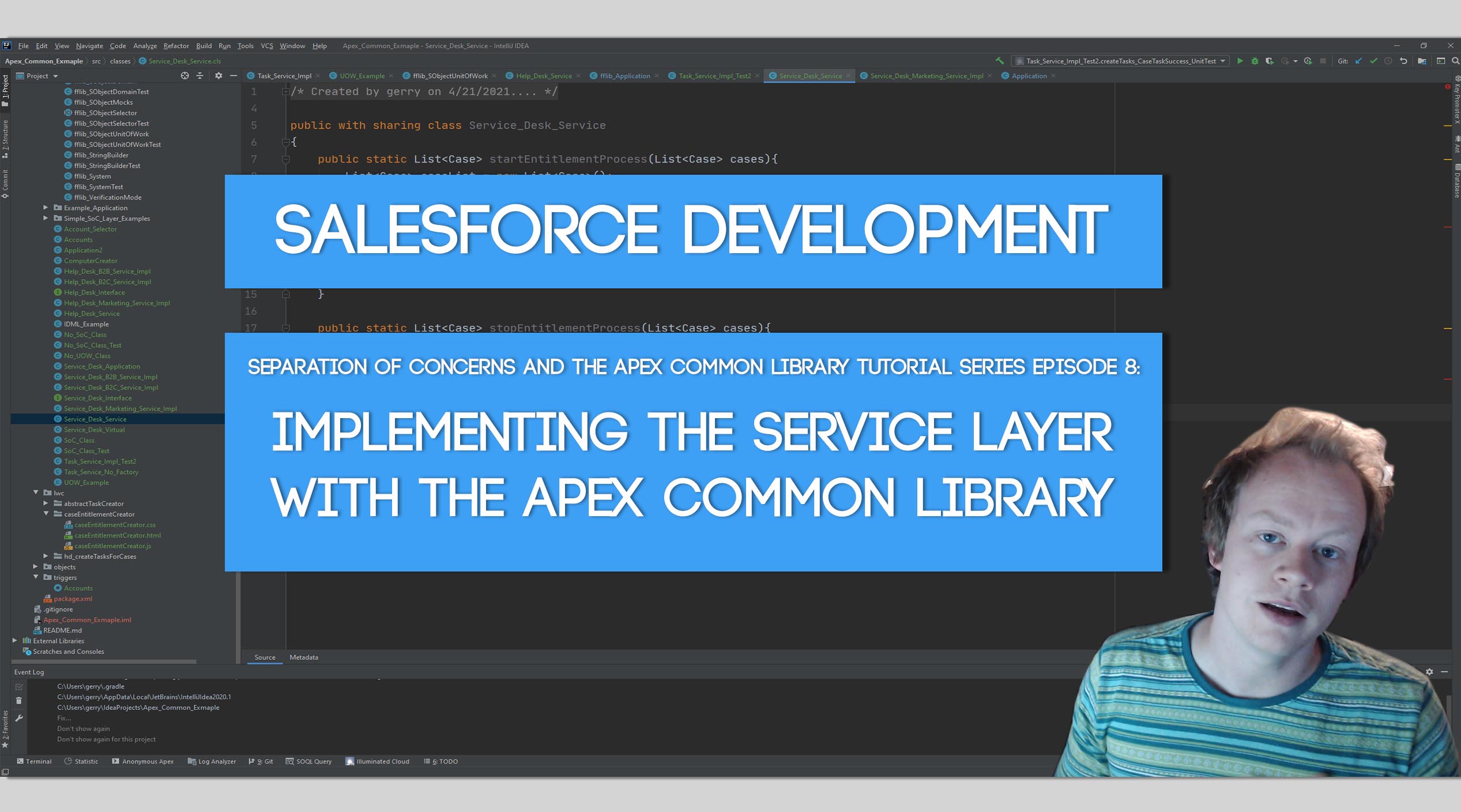 Soc And The Apex Common Library Tutorial Series Part 8 Implementing The Service Layer With The
